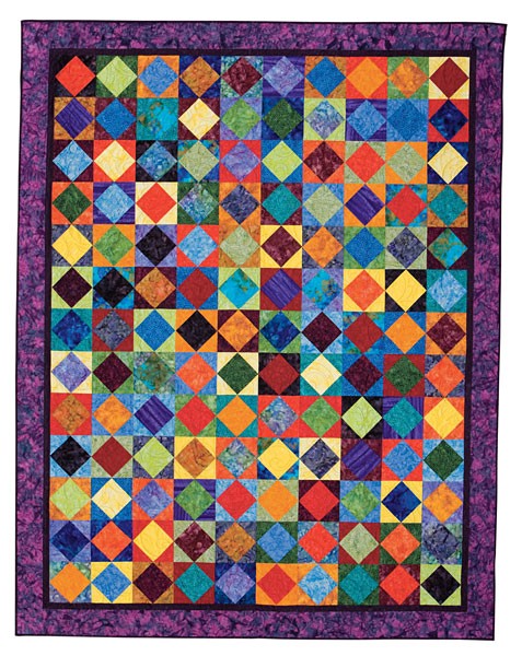 Precious Gems Quilt Batik Kit | ConnectingThreads.com