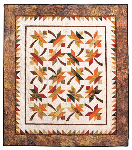 Falling Into Autumn Throw Quilt Kit | ConnectingThreads.com
