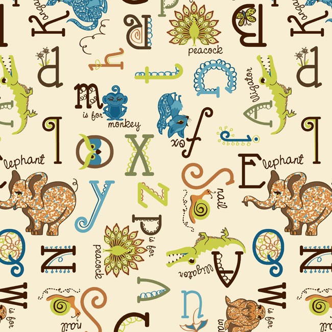 Alphabet Party Flannel | ConnectingThreads.com