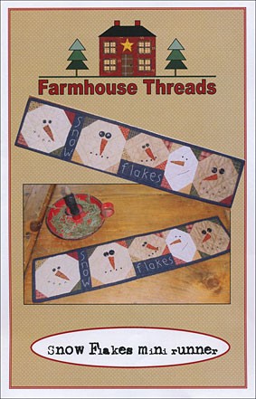 Snow Flakes Mini Runner Pattern | ConnectingThreads.com