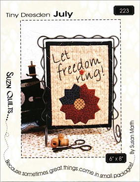 Tiny Dresden Pattern - July | ConnectingThreads.com