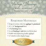 March Vintage Blessings Wall Hanging Pattern | ConnectingThreads.com