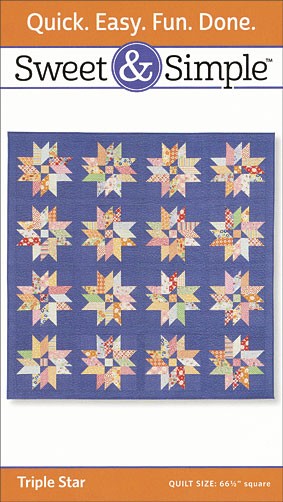 Triple Star Quilt Pattern | ConnectingThreads.com