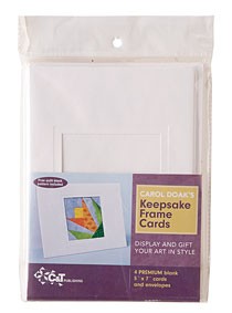 Carol Doak's Keepsake Frame Cards - White | ConnectingThreads.com