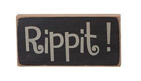 Rippit! Sign - Black | ConnectingThreads.com