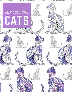 Zen Coloring Cats | ConnectingThreads.com