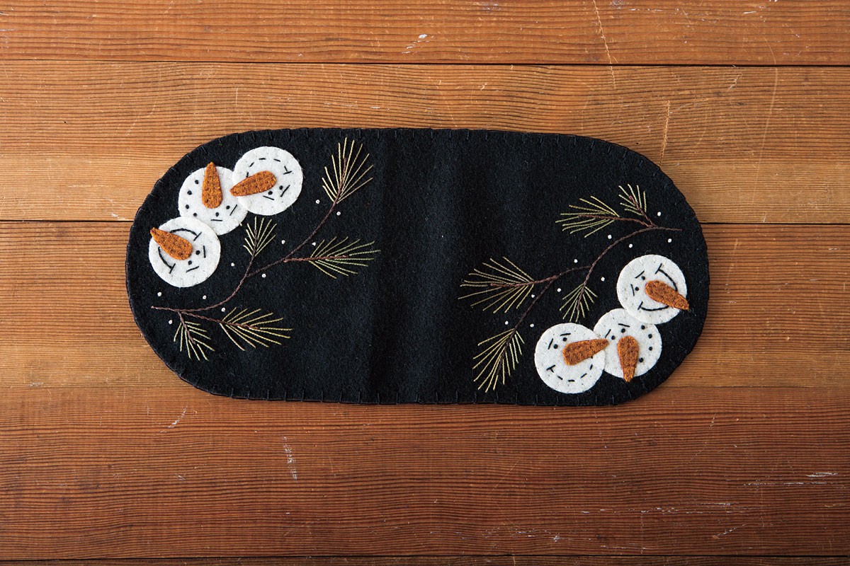 Sweet Trio Wool Candle Mat Kit | ConnectingThreads.com