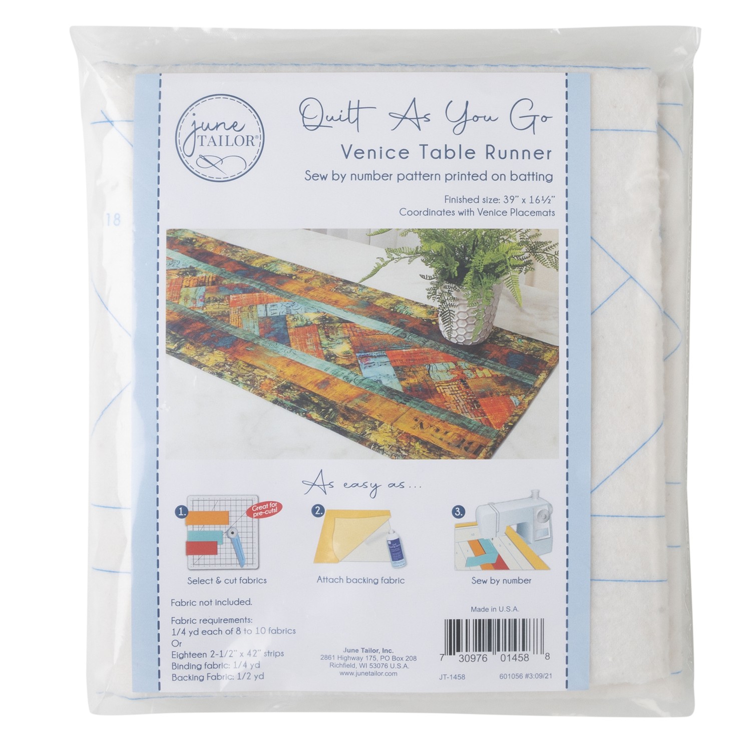 Venice Table Runner Quilt Kit | Connecting Threads