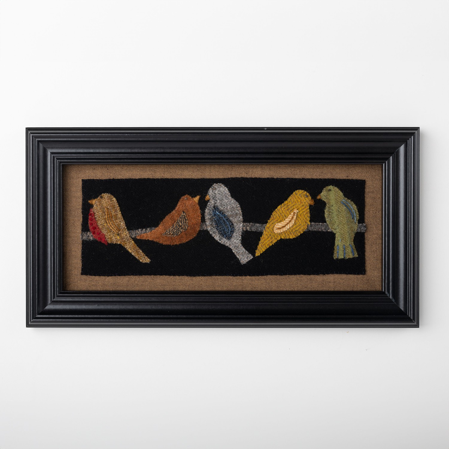 Birds on a Wire Framed Wool Kit - Connecting Threads