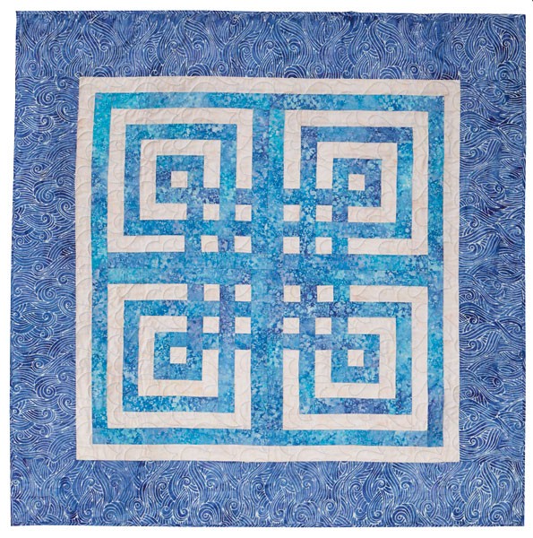 Batik Paradise - Interlaced Blocks Quilt Kit | ConnectingThreads.com