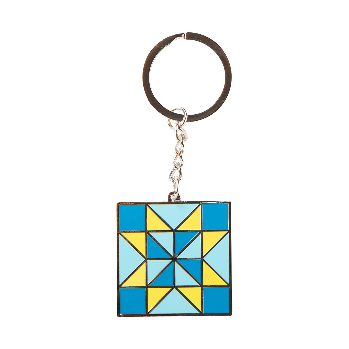 Pinwheel Star Quilt Block Keychain | ConnectingThreads.com