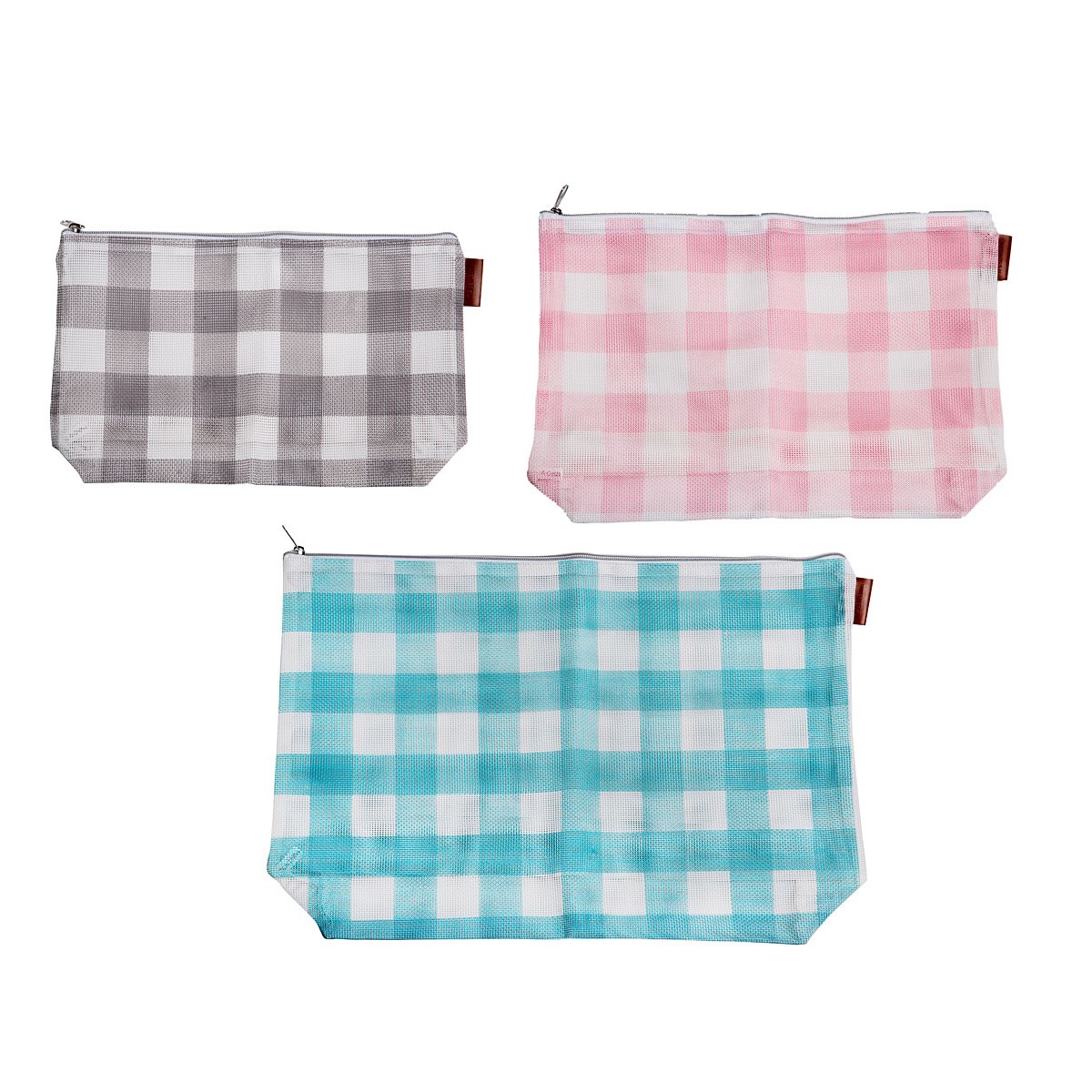 Gingham Mesh Project Bag Set | ConnectingThreads.com