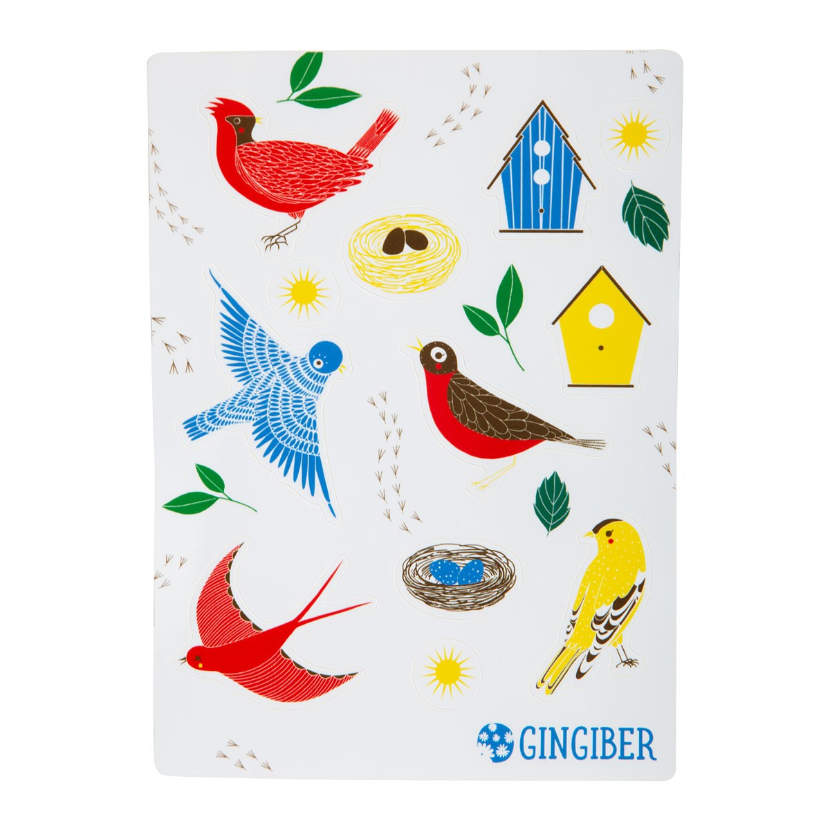 Gingiber Sticker Sheet - Birdie | ConnectingThreads.com