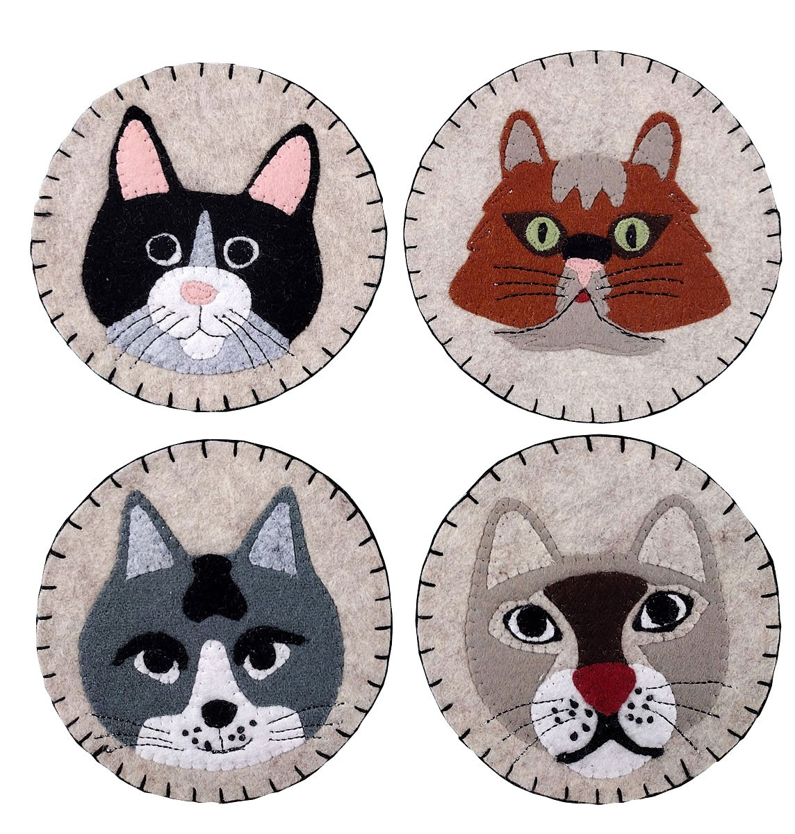 Cat Coaster Kit - Shop Unique Quilting Supplies Online