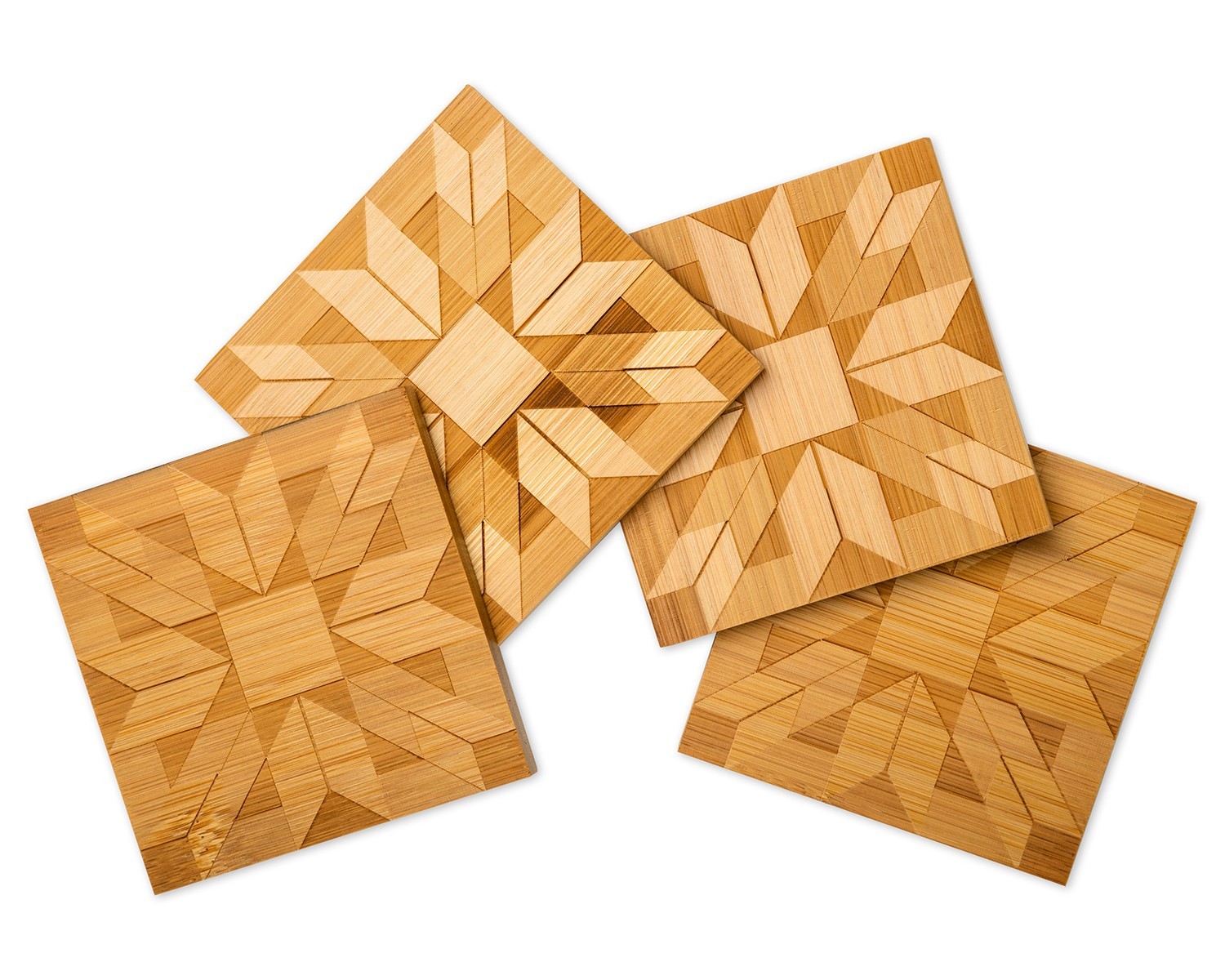 Ruby Roads Square Coaster 4pc Set | ConnectingThreads.com