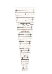 Stack-n-Whack 15 degree Fan Ruler | ConnectingThreads.com