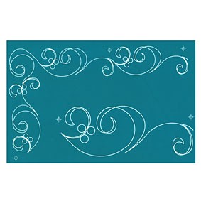 Stencil - Along the Way Swirl Border | ConnectingThreads.com