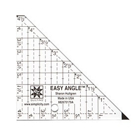 EZ Quilting Easy Angle 4.5" Ruler - Connecting Threads