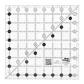 Creative Grids Ruler 8.5" Square | Connecting Threads