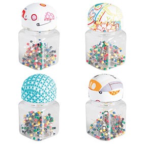 Pin Jar w/Pins and Pincushion | ConnectingThreads.com