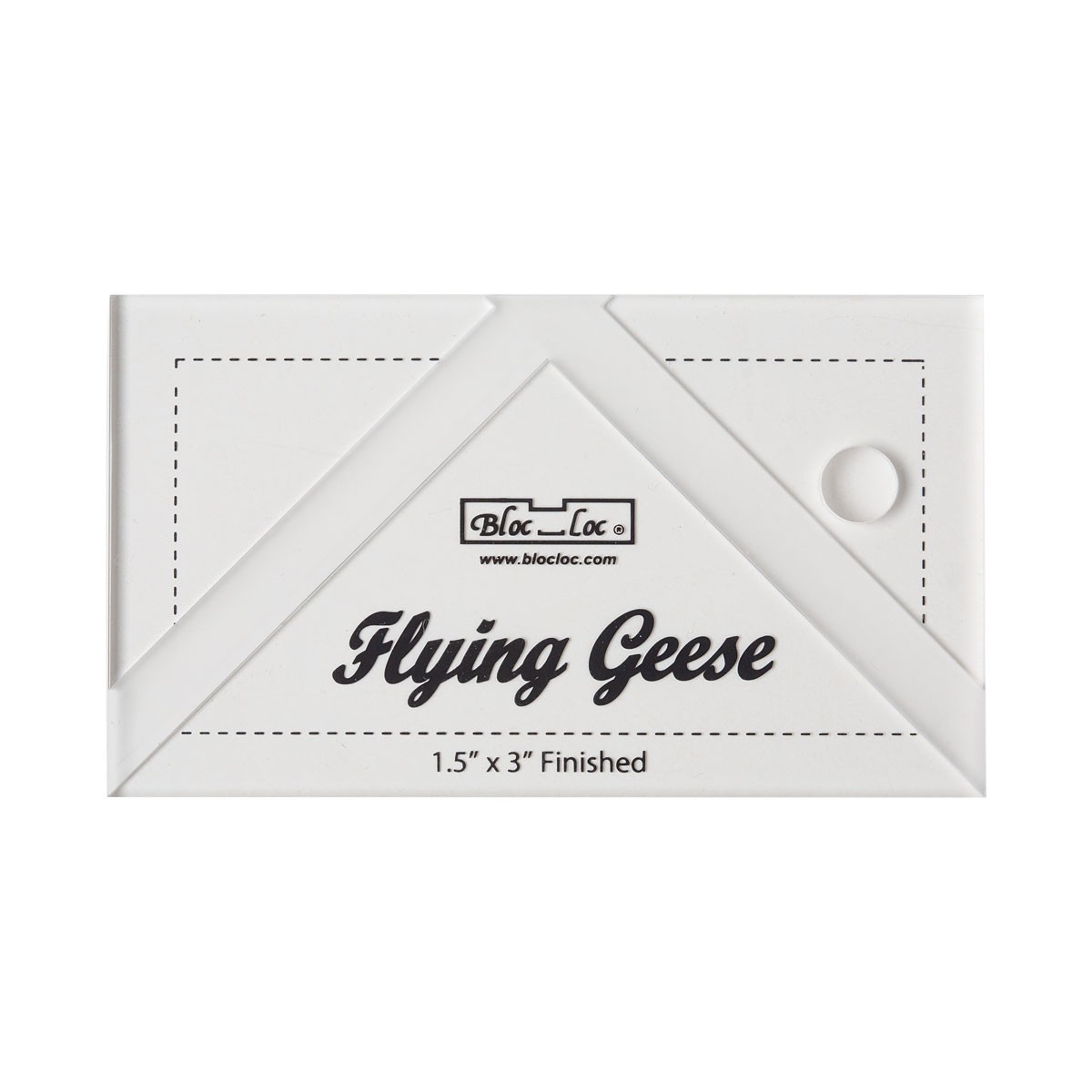 Bloc Loc Flying Geese Ruler 1 1/2" x 3" | ConnectingThreads.com