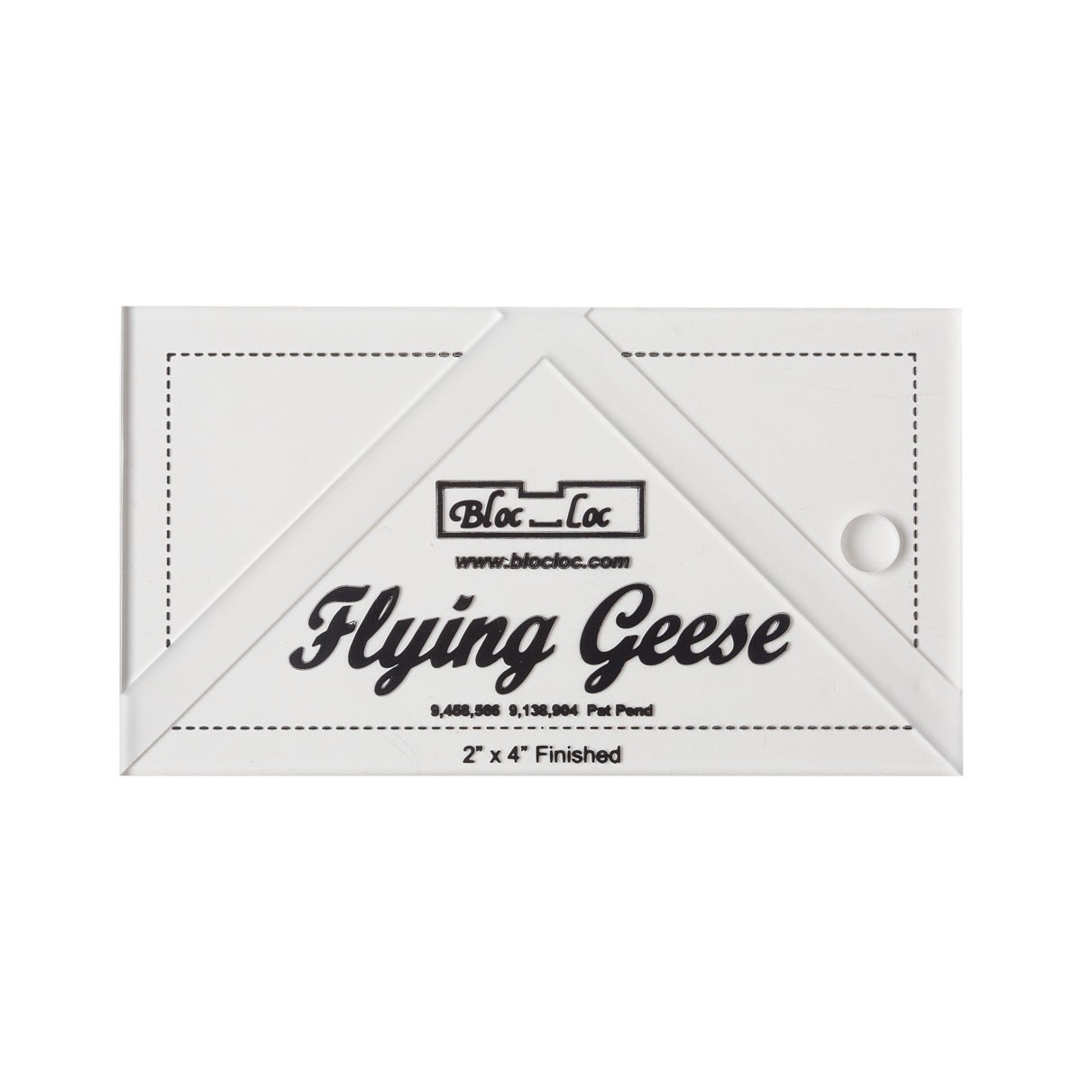 Bloc Loc Flying Geese Ruler 2" x 4" | ConnectingThreads.com