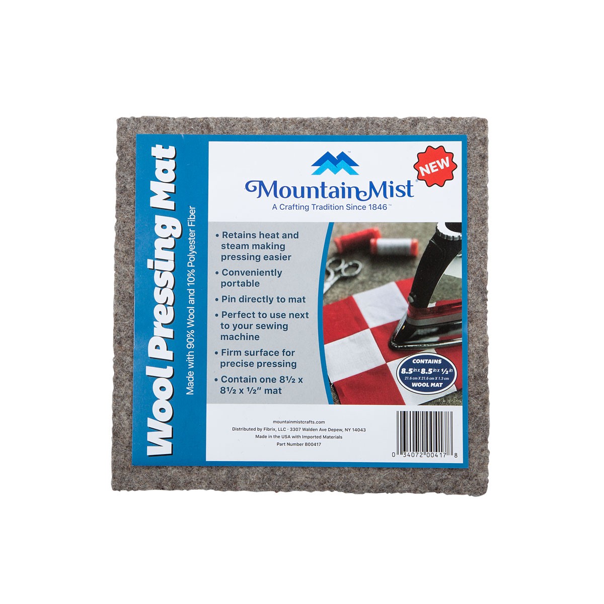 Wool Pressing Mat 8-1/2"" Square | ConnectingThreads.com