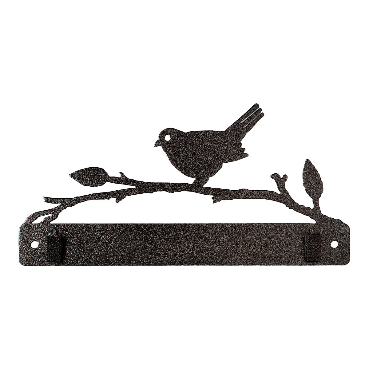 Bird on Branch Hanger with Clips - Charcoal | Connecting Threads