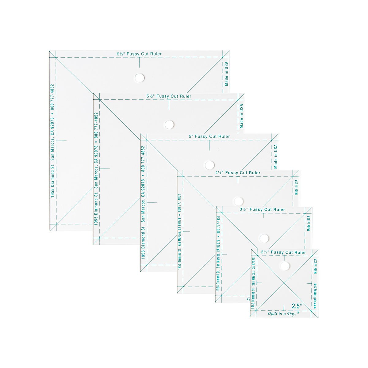 Complete Fussy Cut Ruler Set - Quilt in a Day | ConnectingThreads.com