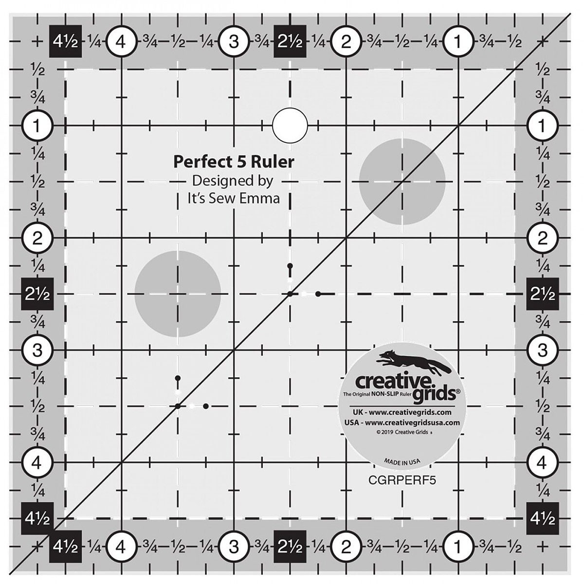 Creative Grids Perfect 5 Ruler | Connecting Threads