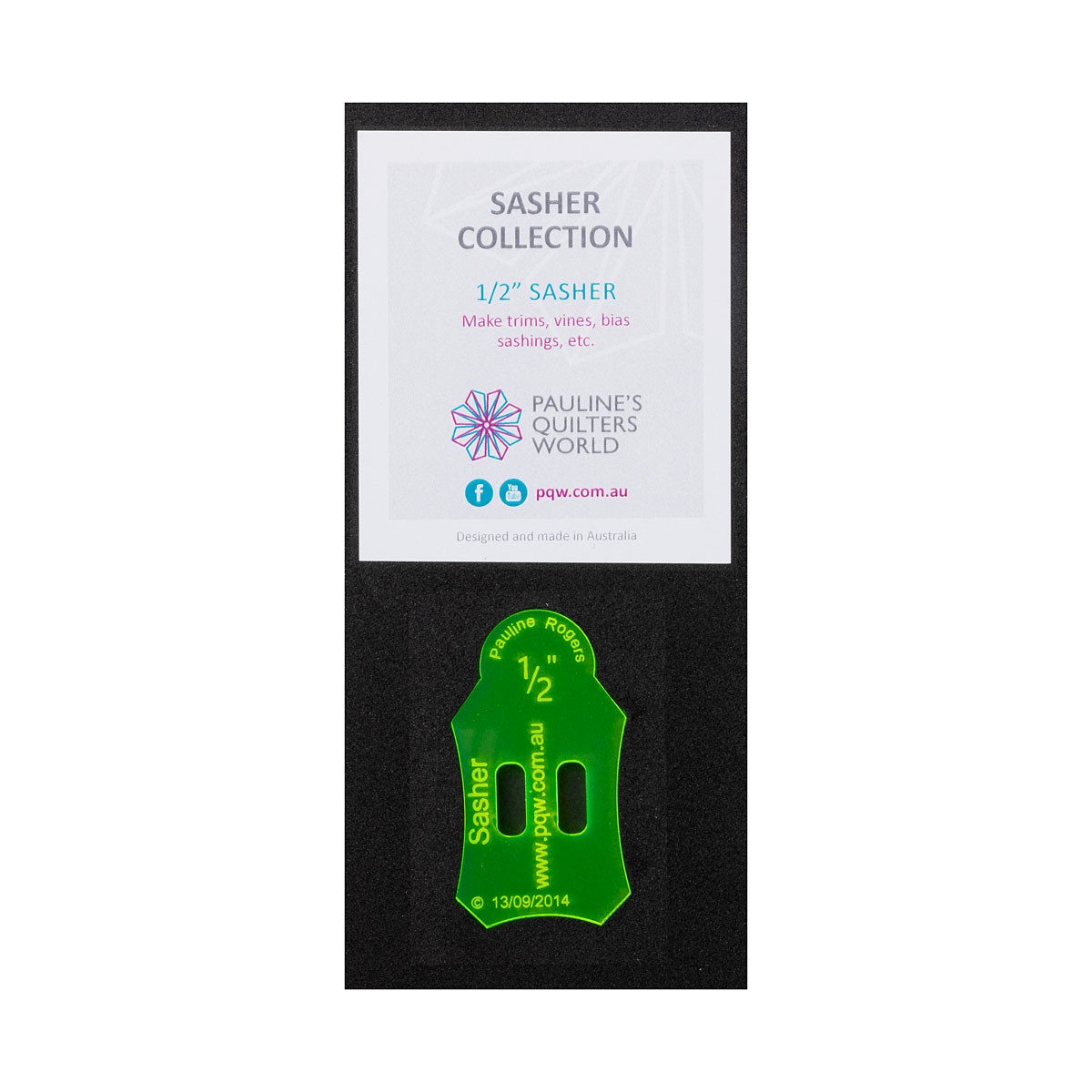 Pauline's Magic Fabric Folding Tools - 1/2" Sasher | Connecting Threads