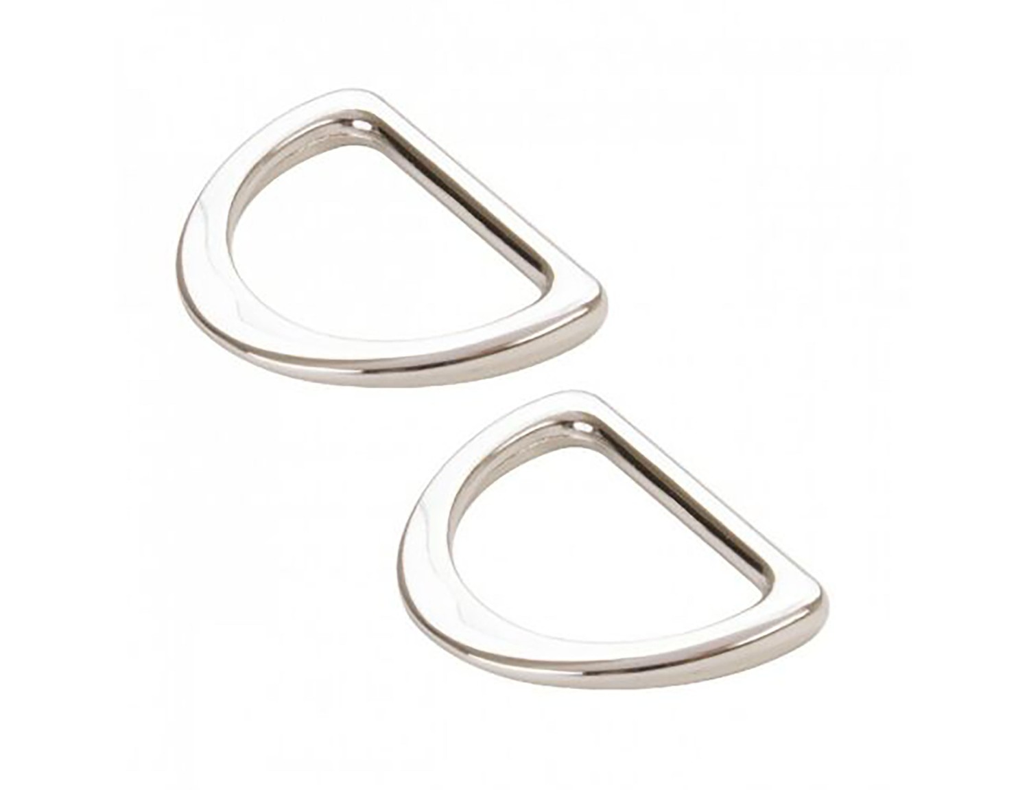 Flat Nickel D-Rings 1" for Quilting & Sewing | Connecting Threads