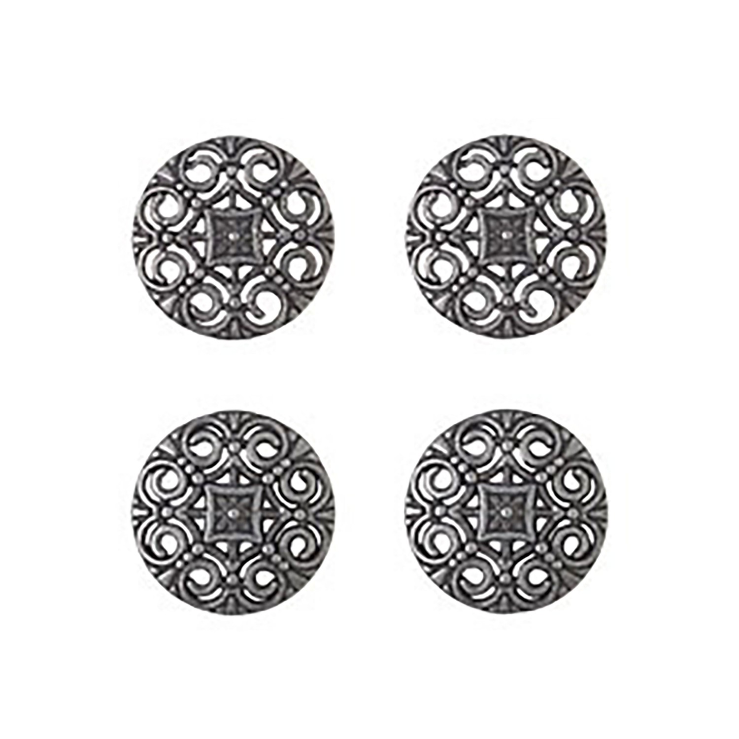 Metal Buttons - Gunmetal 18mm | ConnectingThreads.com