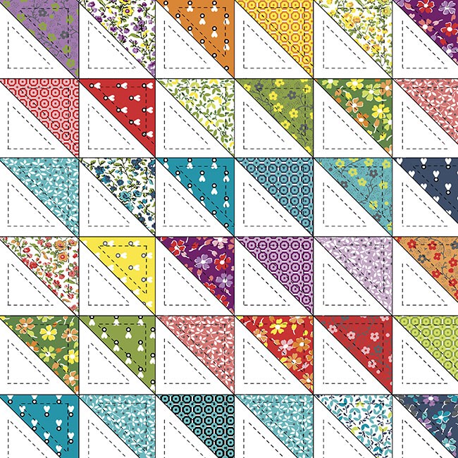 Half Square Triangle | ConnectingThreads.com