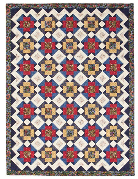 Folk Blossoms - Fabergé Quilt Kit | ConnectingThreads.com