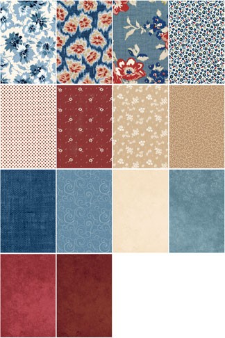 Faded Memories Fat Quarter Sampler | ConnectingThreads.com