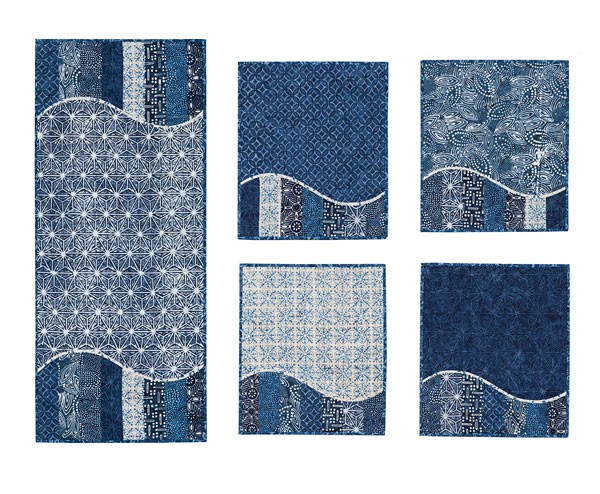 Marika Indigo Batiks - Making Waves Placemats & Tablerunner | ConnectingThreads.com
