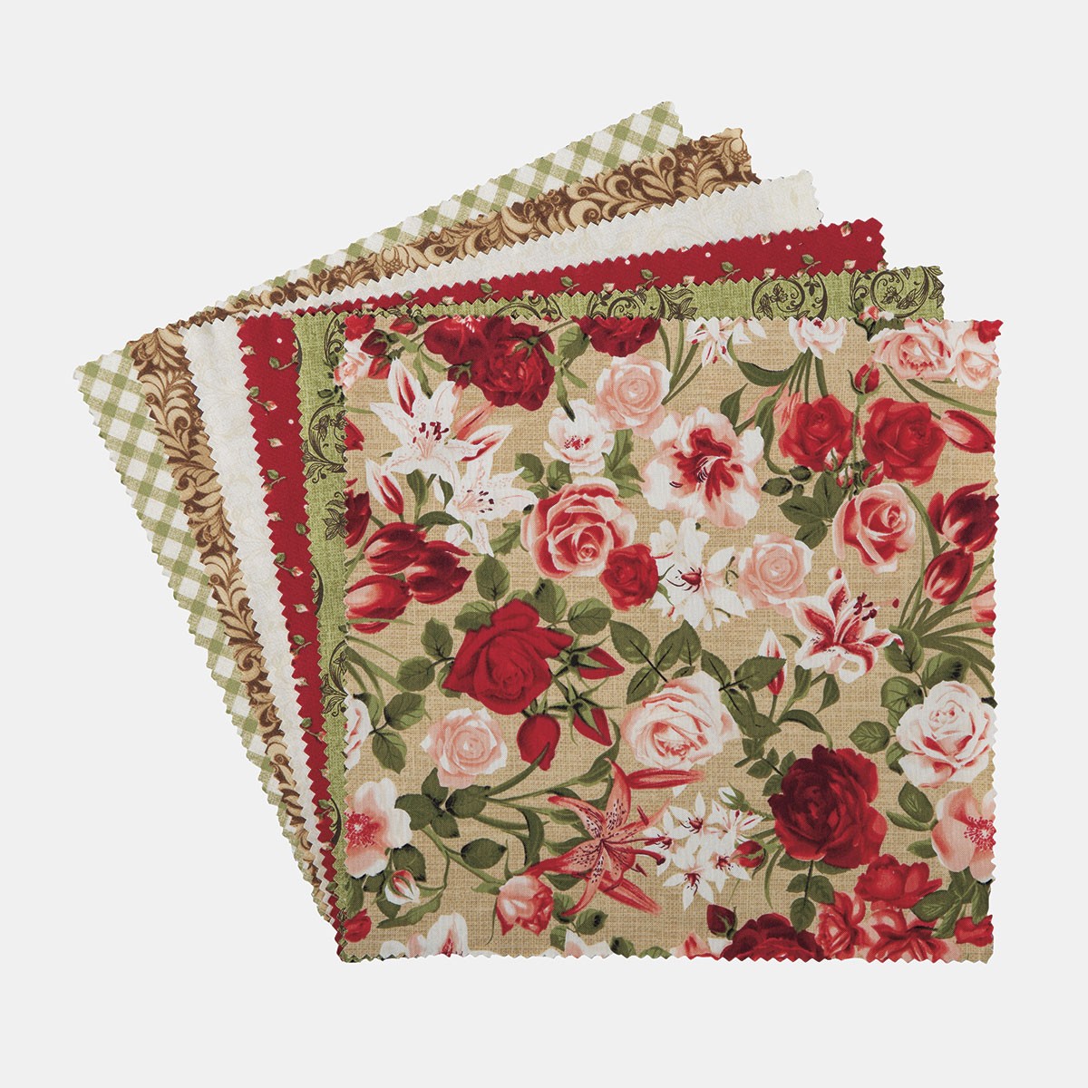 Heirloom Bouquet 10 in Squares | ConnectingThreads.com