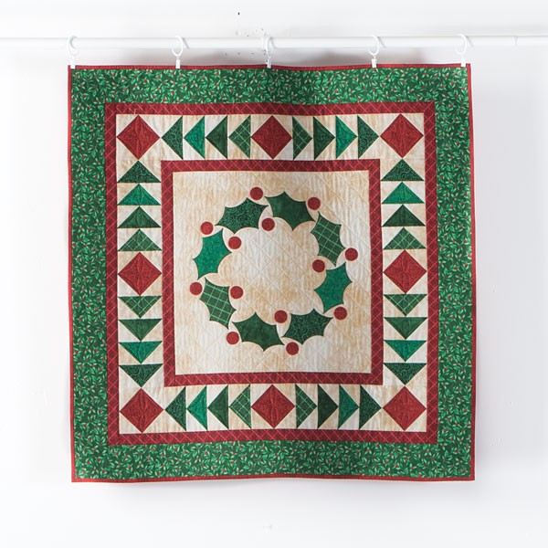 Yuletide Charm - Festive Wreath Table Topper Kit | ConnectingThreads.com