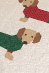 Yuletide Charm - Dogs in Sweaters Small Quilt Kit | ConnectingThreads.com