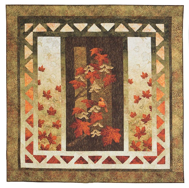 Maplewood Trail Large Scarlet Quilt Kit | ConnectingThreads.com