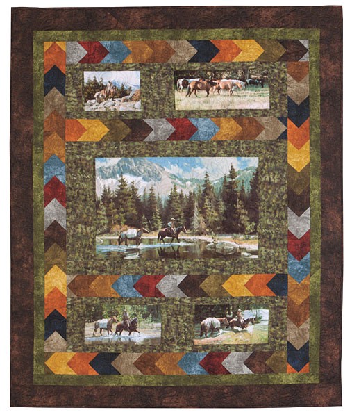 Outside Kits - High Country Crossing Quilt Kit | ConnectingThreads.com