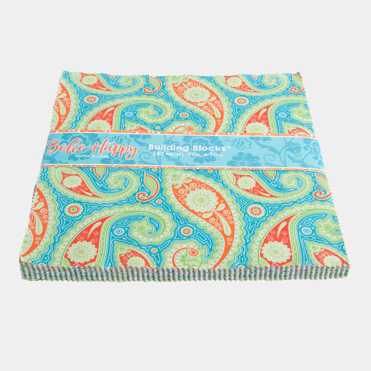 Boho Happy Building Blocks 10 in Squares | ConnectingThreads.com