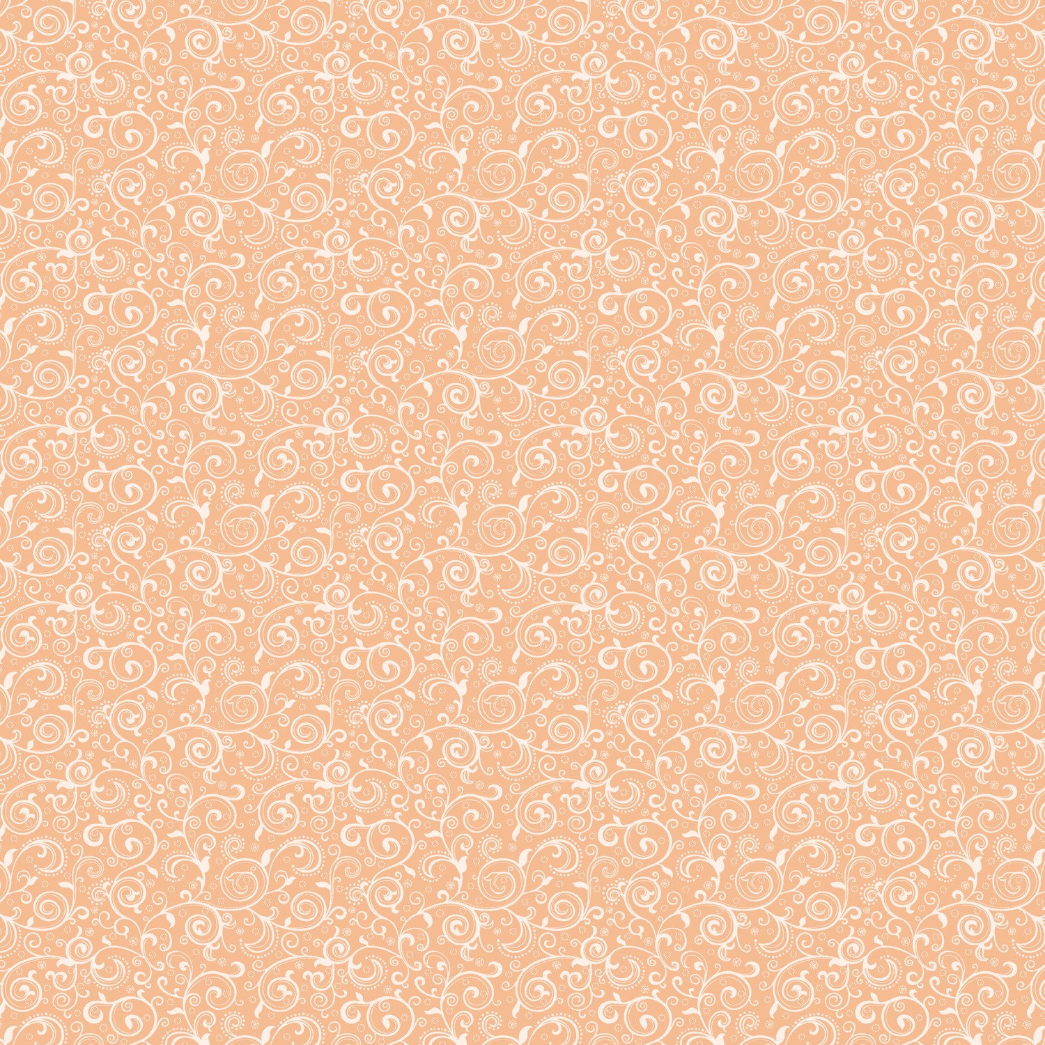 Swirl Apricot Orange Quilting Cotton Fabric | Connecting Threads