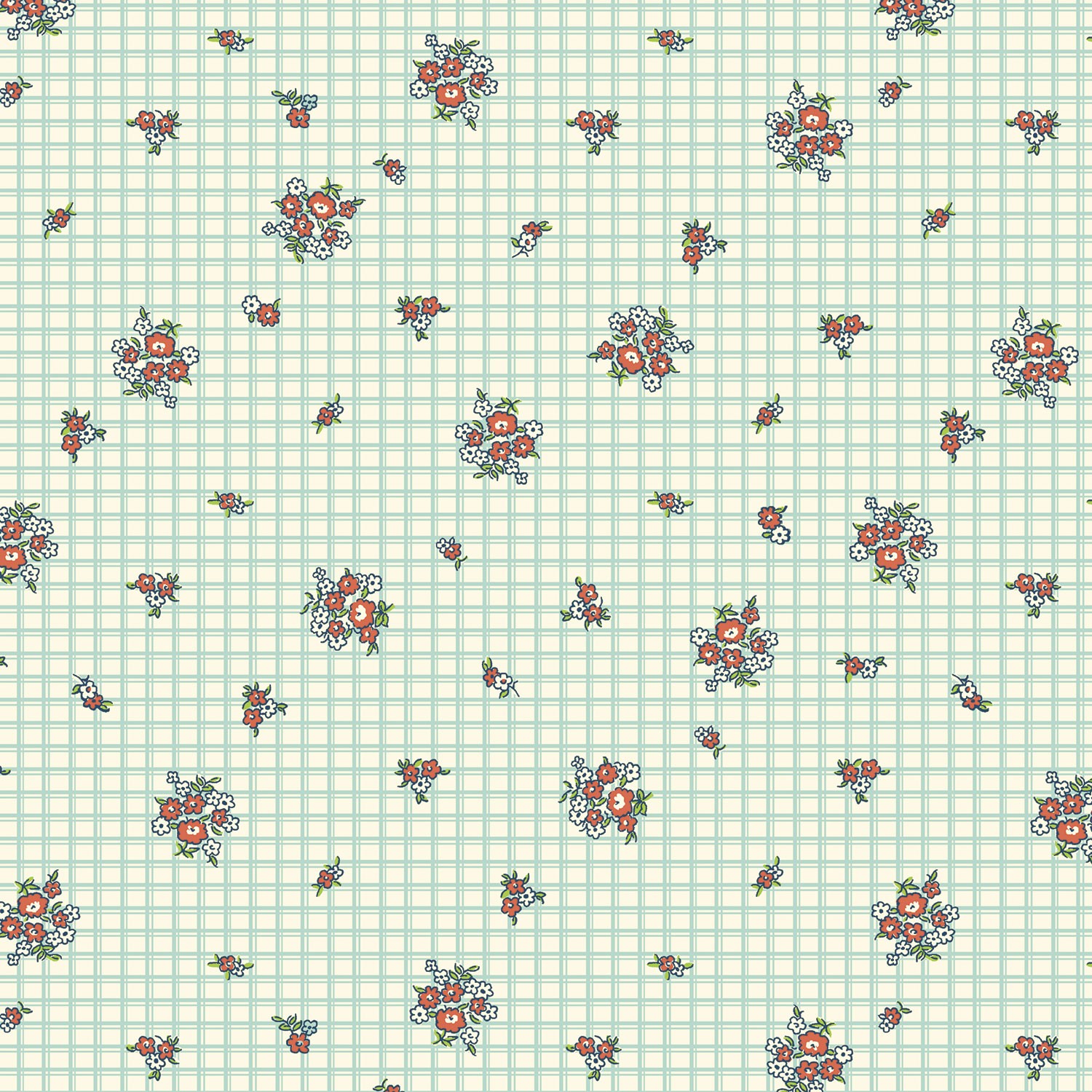 Floral Check | ConnectingThreads.com