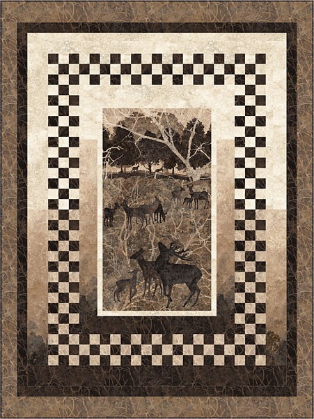 Outside Kits - Sew Deer Quilt Kit | ConnectingThreads.com