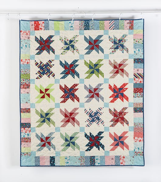 General Store - Flying Pinwheels Quilt Kit | ConnectingThreads.com