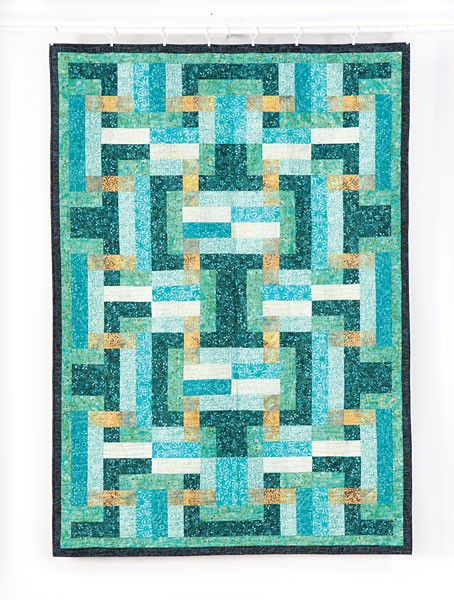 Ocean Currents Quilt Kit, Purrfect Spots | Connecting Threads