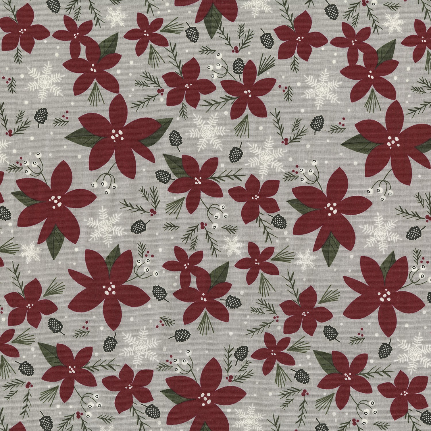 Winterberry - Poinsettias | ConnectingThreads.com
