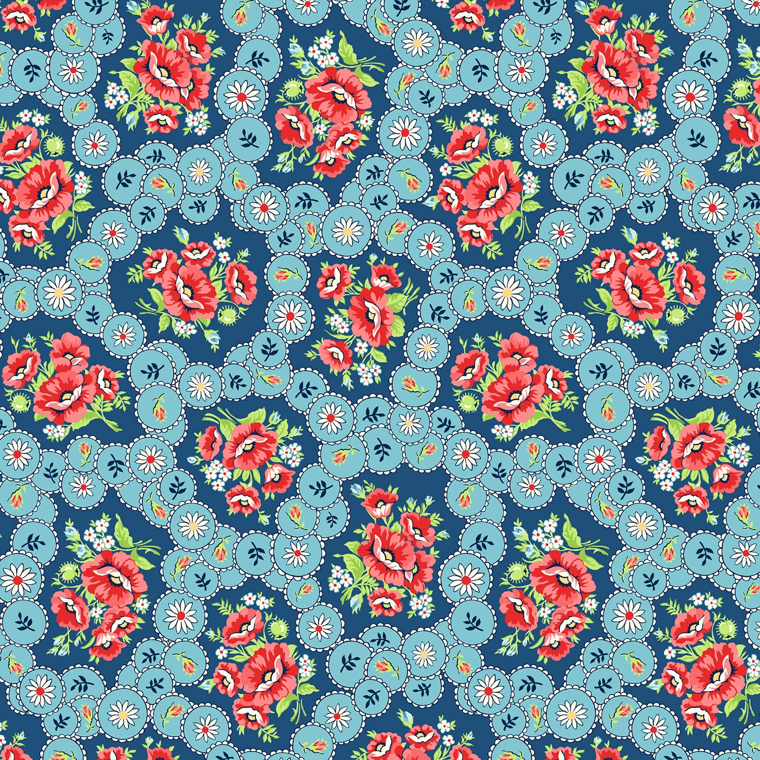 Annie's Apron - Scalloped Floral | ConnectingThreads.com